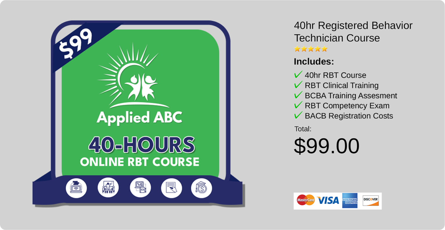 40 Hour RBT Course - Applied ABC